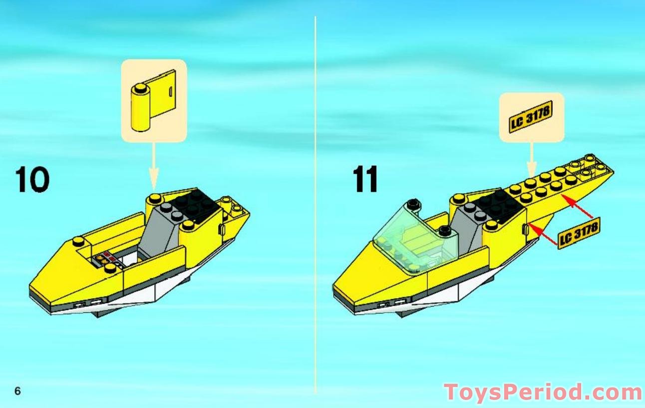 LEGO 3178 Seaplane Instructions and Parts List