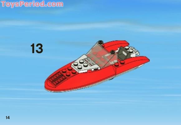 LEGO 4641 Speed Boat Instructions and Parts List
