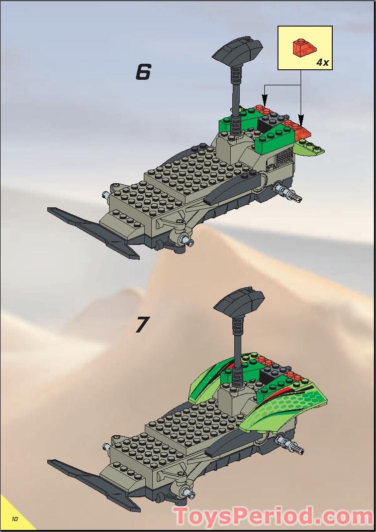 LEGO 4589 RC Nitro Flash Instructions and Parts List