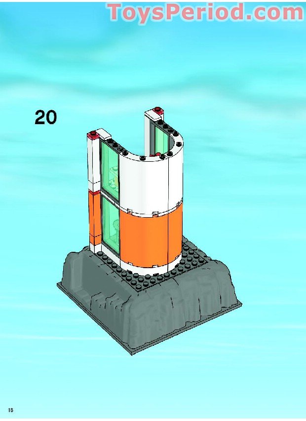 LEGO 7739 Coast Guard Patrol Boat and Tower Instructions and Parts List