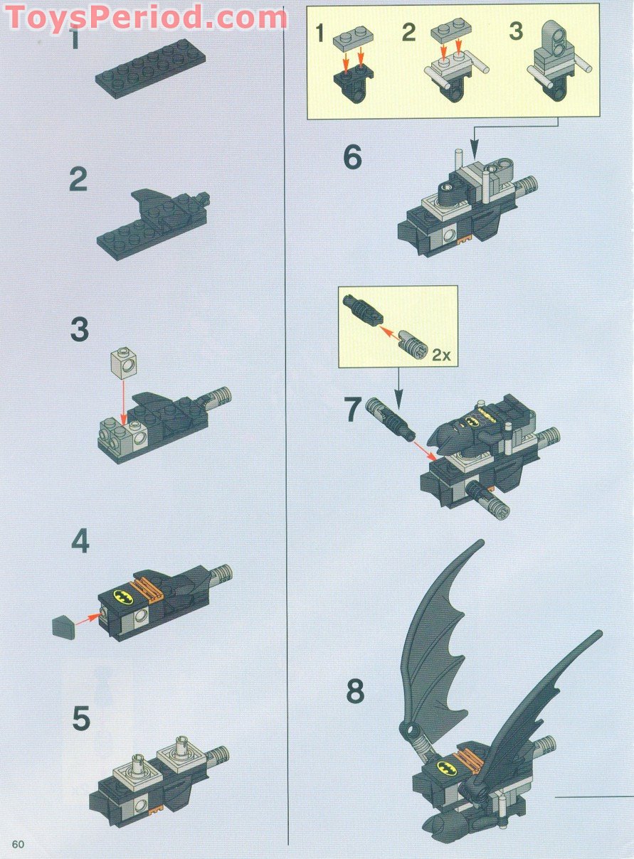 LEGO 7785 Arkham Asylum Instructions and Parts List