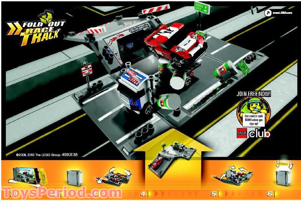 LEGO 7802 Le Mans Racer Instructions and Parts List