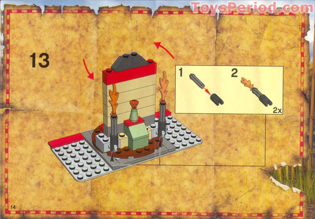 LEGO 7413 Passage of Jun-Chi Instructions and Parts List