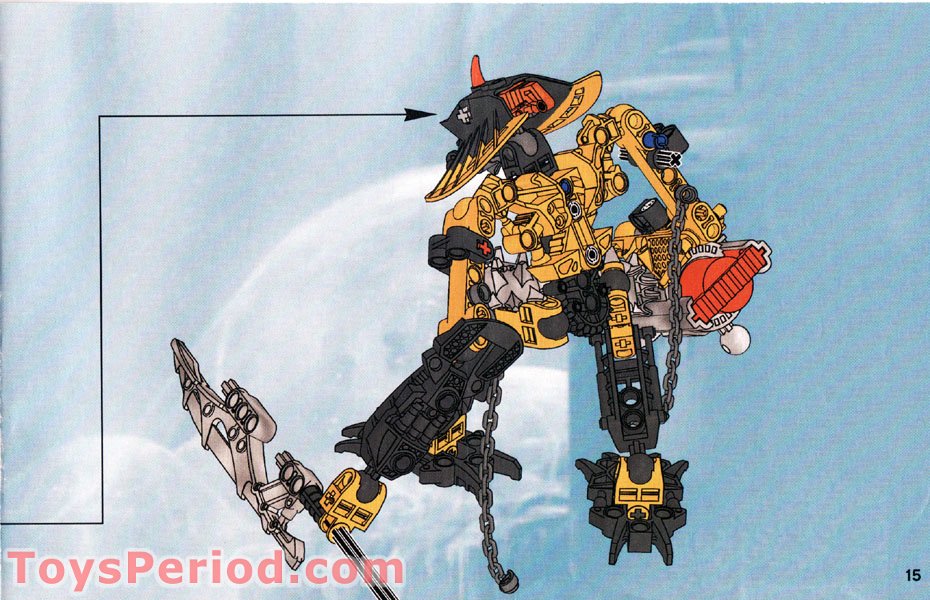 LEGO 8912 Toa Mahri Hewkii Instructions and Parts List