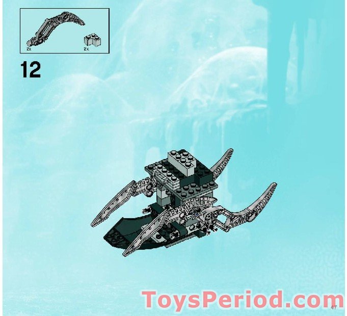 LEGO 8926 Toa Undersea Attack Instructions and Parts List