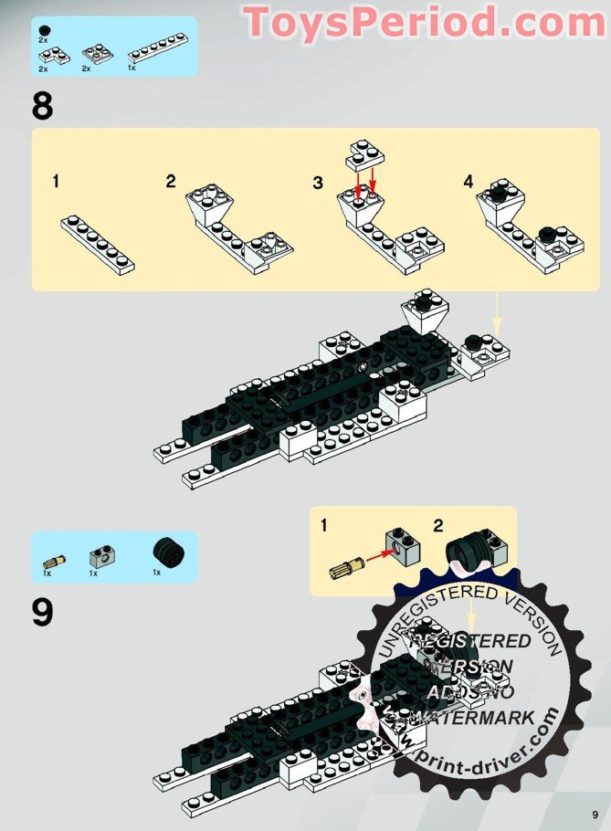 LEGO 8161 Grand Prix Instructions and Parts List