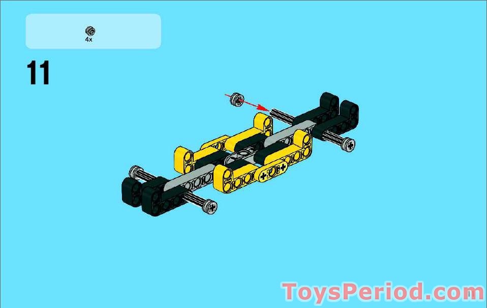 LEGO 8270 Rough Terrain Crane Instructions and Parts List