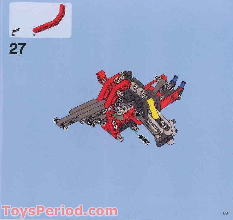 LEGO 8272 Snowmobile Instructions and Parts List