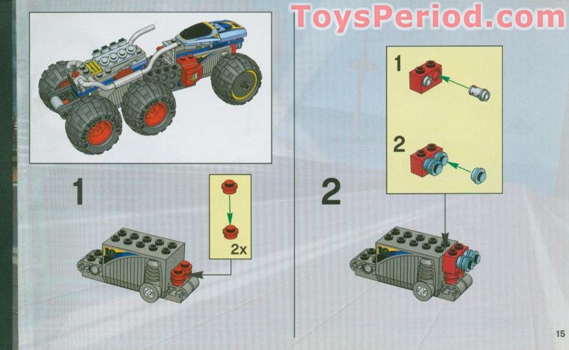 LEGO 8383 Nitro Terminator Instructions and Parts List