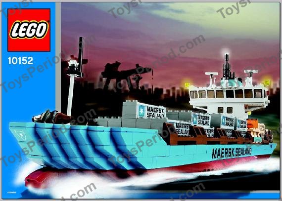 LEGO 10152-2 Maersk Sealand Container Ship 2005 Edition Instructions ...