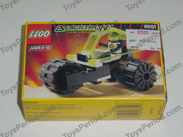 LEGO 6851 Tri-Wheeled Tyrax Instructions and Parts List
