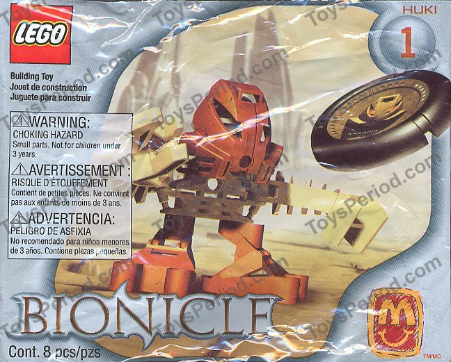 LEGO 1388 Huki - McDonald's Promo Set Number 1 Parts List
