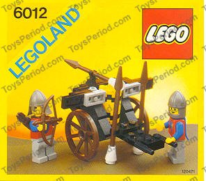 Castle Theme Sets - LEGO 6012 Siege Cart Vintage Castle Set 100% Complete