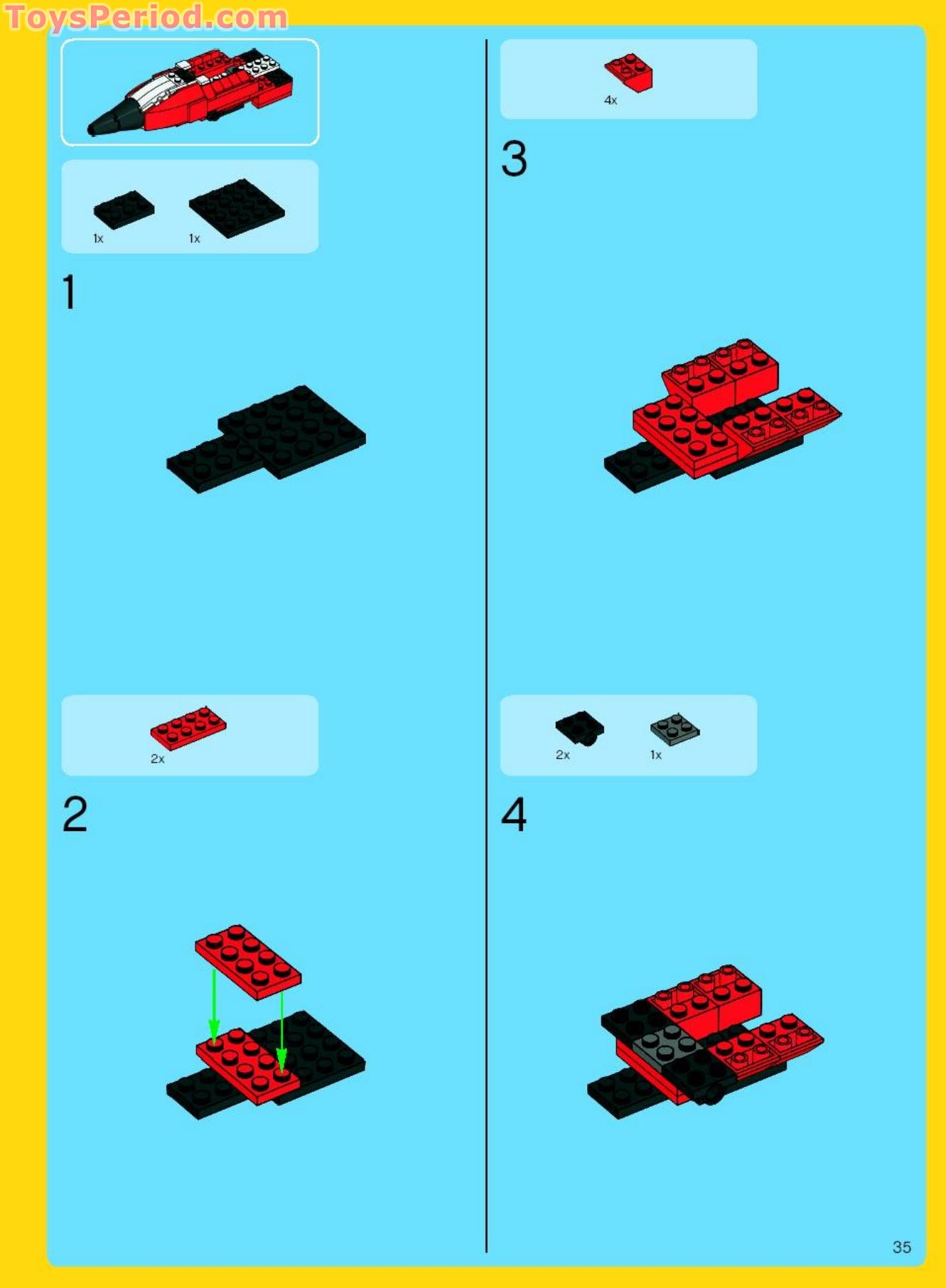 LEGO 5892 Sonic Boom Instructions and Parts List