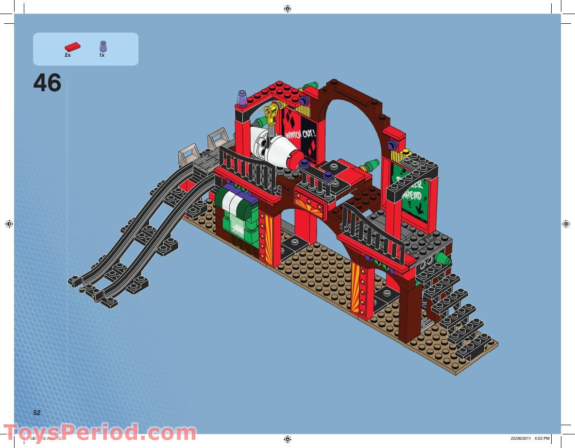 LEGO 6857 The Dynamic Duo Funhouse Escape Instructions and Parts List