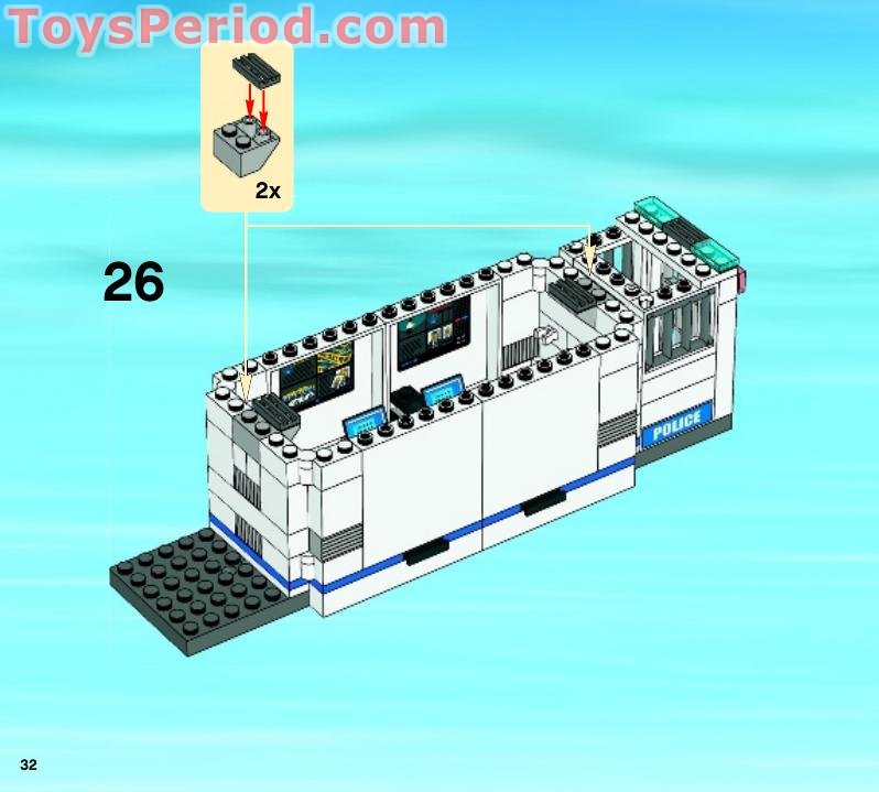 LEGO 7288 Mobile Police Unit Instructions and Parts List