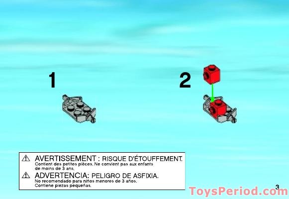 LEGO 4427 Fire ATV Instructions and Parts List