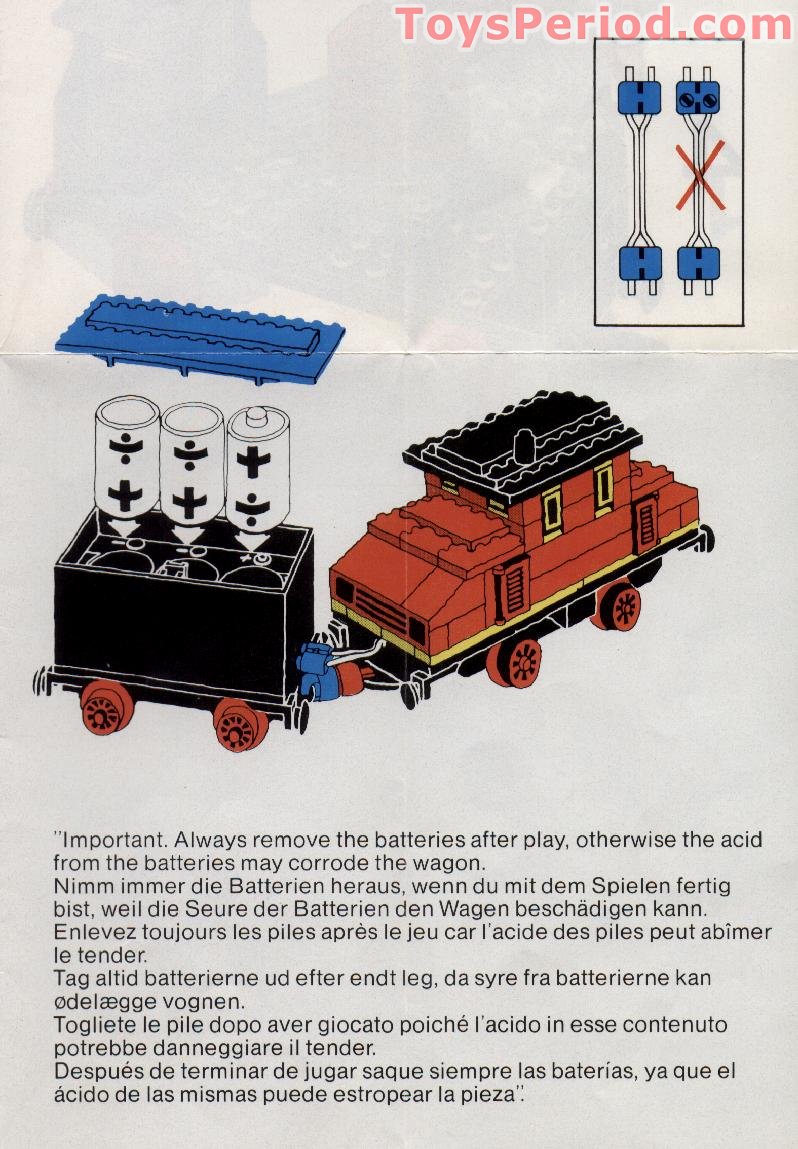 LEGO 183 Complete Train Set with Motor and Signal Instructions and ...