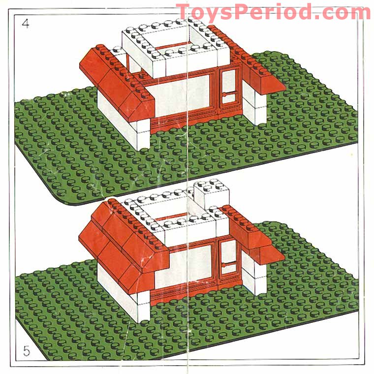 LEGO 344-1 Bungalow Instructions and Parts List
