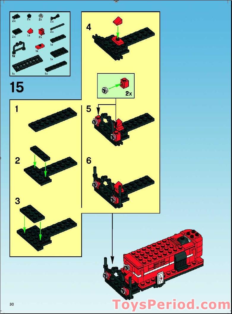 LEGO 10183 Hobby Train Set Instructions and Parts List