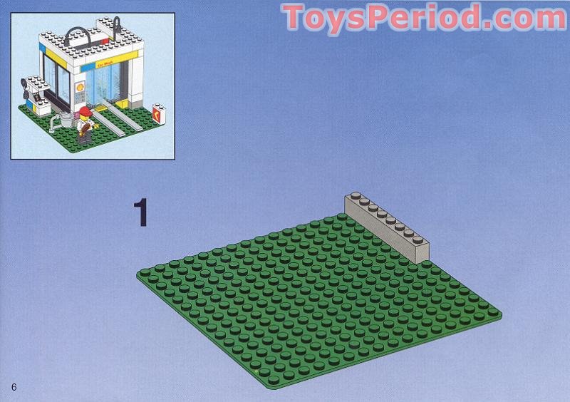 LEGO 1255-1 Shell Promotional Set - Service Station Series - Car Wash ...