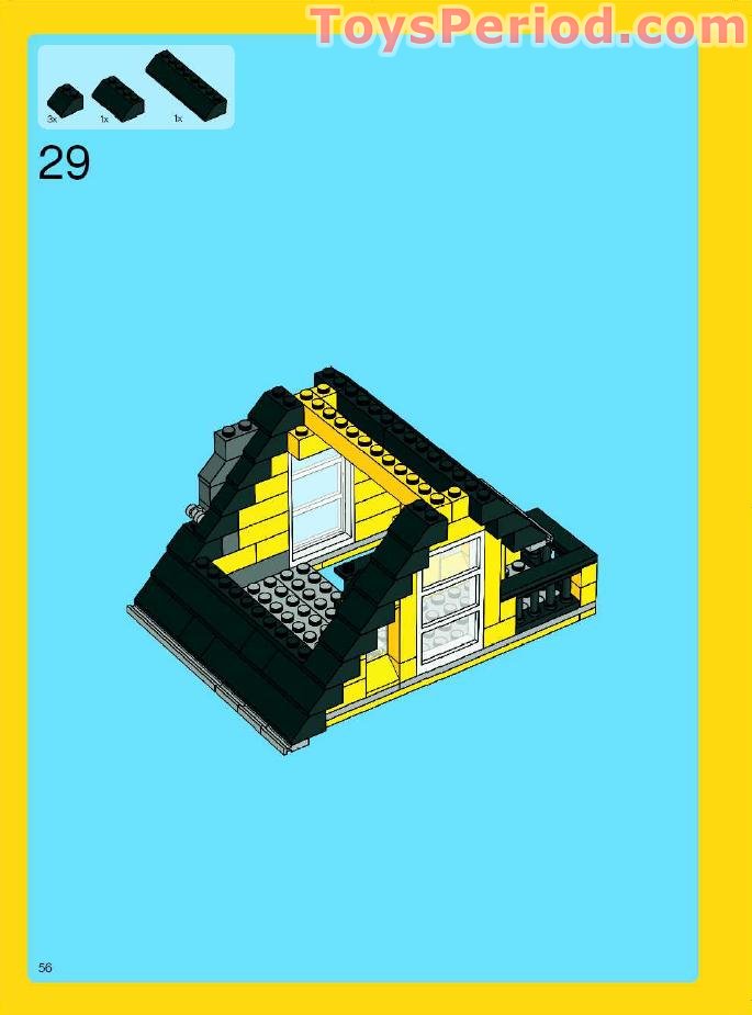 LEGO 4996 Beach House Instructions and Parts List