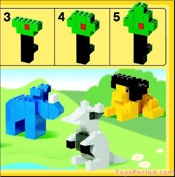 LEGO 4028 World of Bricks Blue Bucket Instructions and Parts List