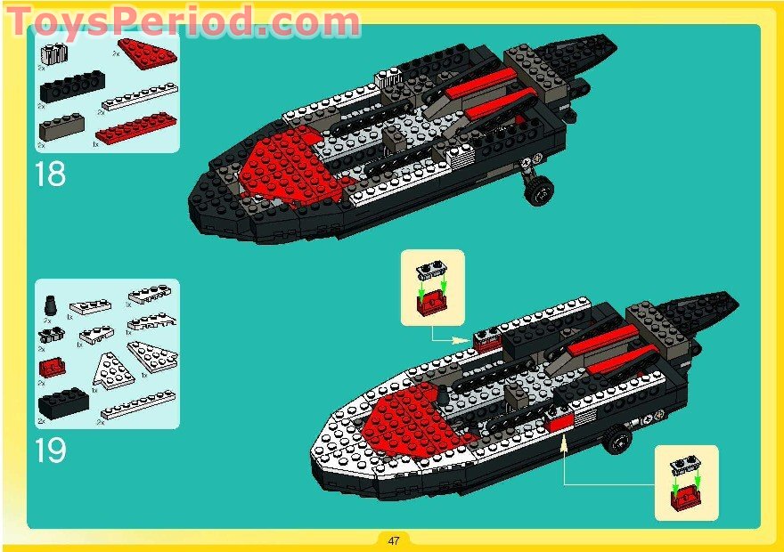 LEGO 4403 Air Blazers Instructions and Parts List