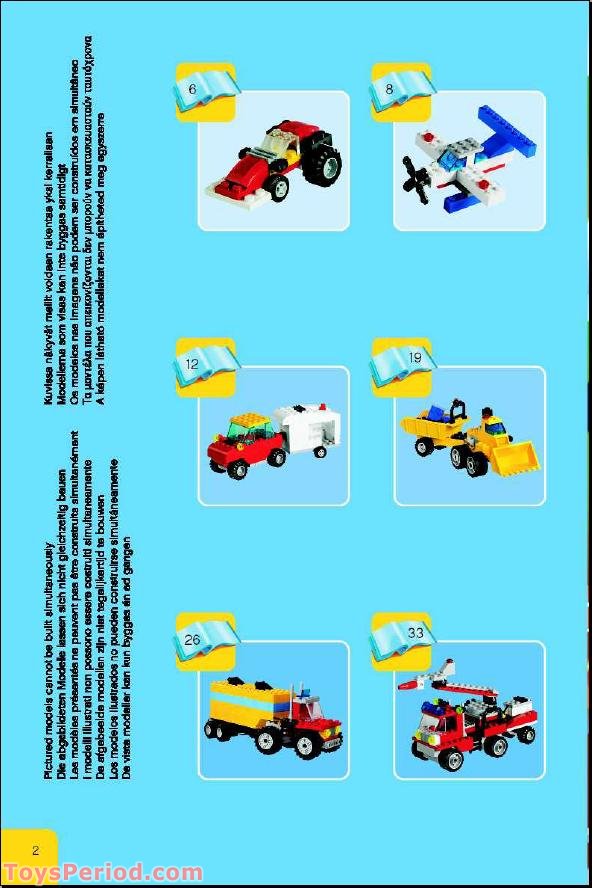 LEGO 5483 Ready, Steady, Build and Race Instructions and Parts List
