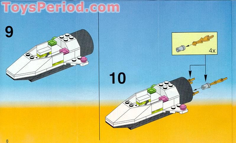 LEGO 6455 Space Simulation Station Instructions and Parts List