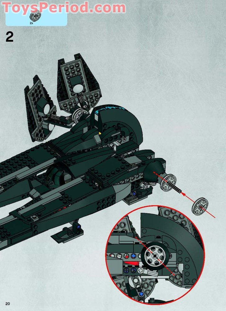 LEGO 7672 Rogue Shadow Instructions and Parts List