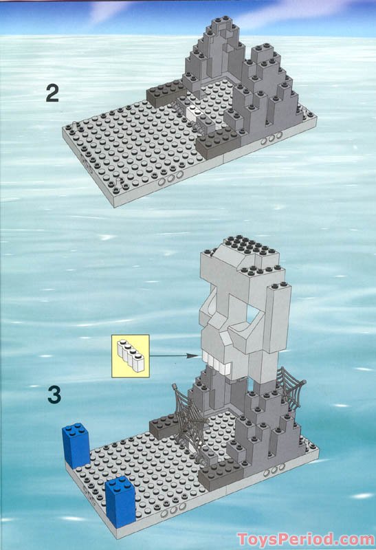 LEGO 7074 Skull Island Instructions and Parts List