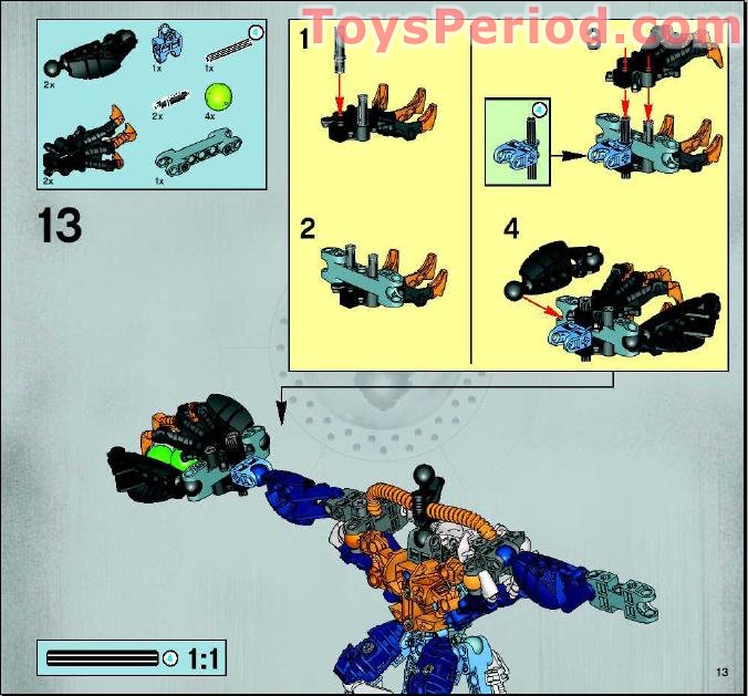LEGO 8626 Irnakk Instructions and Parts List