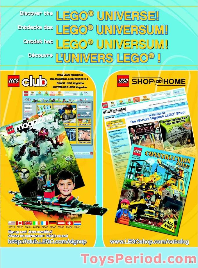 LEGO 8676 Sunset Cruiser Instructions and Parts List