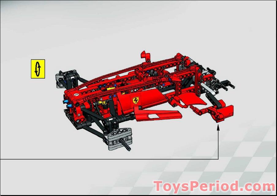 LEGO 8674 Ferrari F1 Racer 1:8 Instructions and Parts List