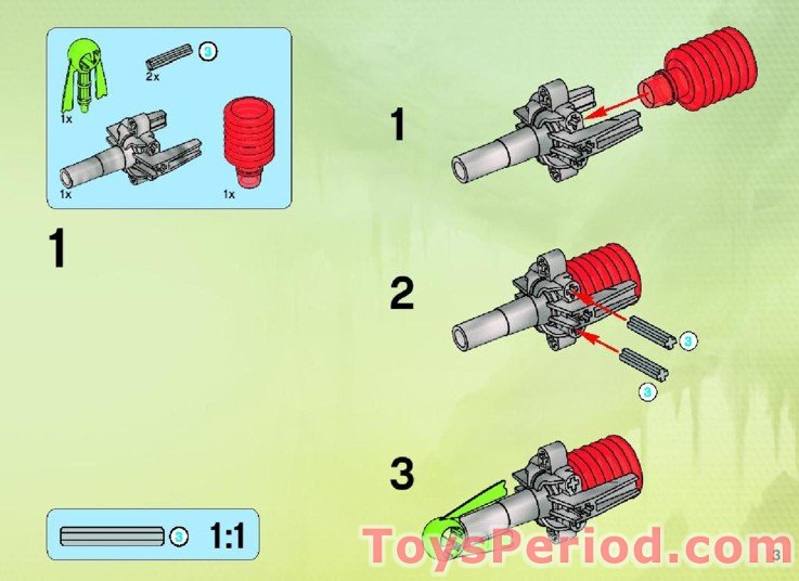 LEGO 8695 Gorast Instructions and Parts List