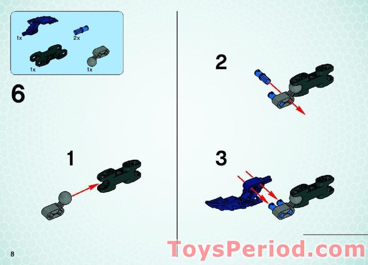 LEGO 8692 Vamprah Instructions and Parts List