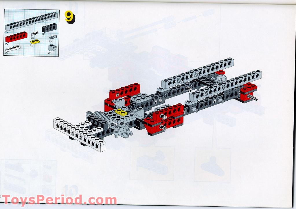LEGO 8872 Forklift Transporter Instructions and Parts List