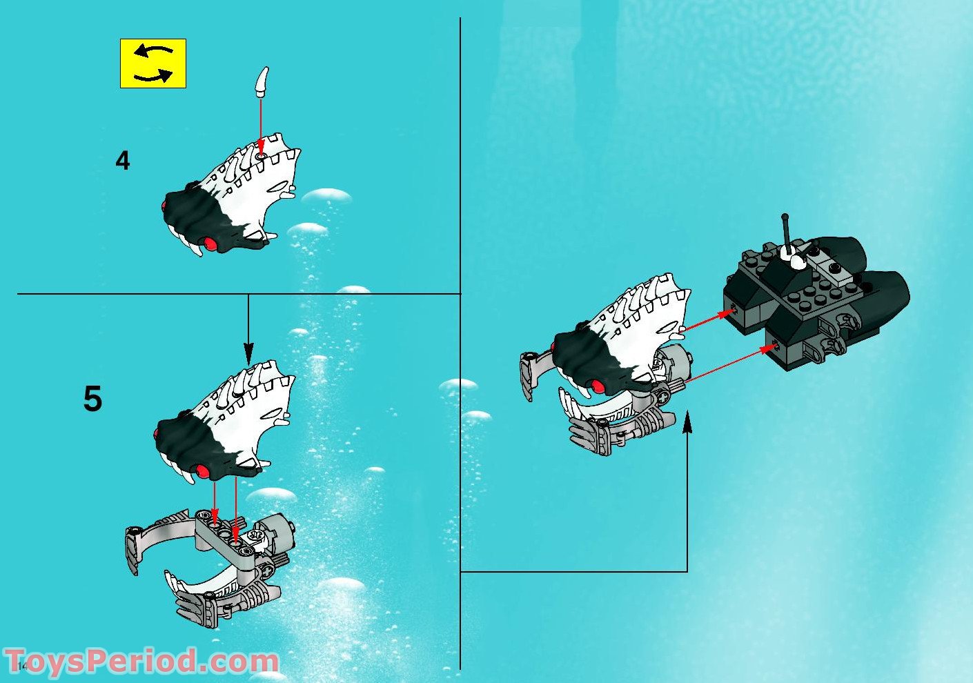 LEGO 8927 Toa Terrain Crawler Instructions and Parts List