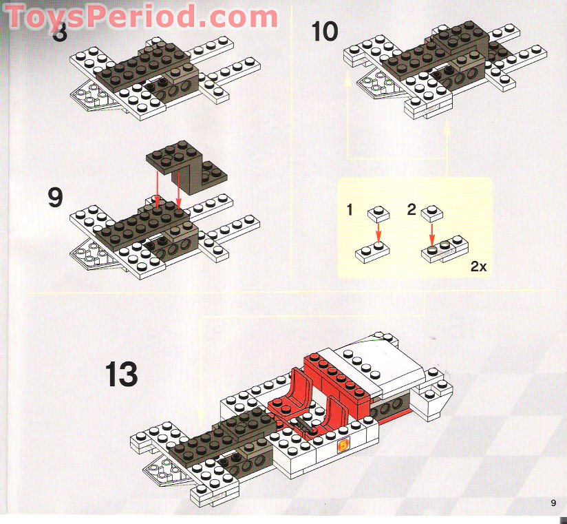 LEGO 8158 Speed Racer and Snake Oiler Instructions and Parts List