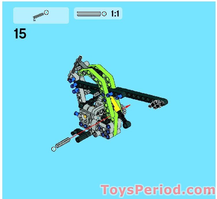 LEGO 8291 Dirt Bike Instructions and Parts List