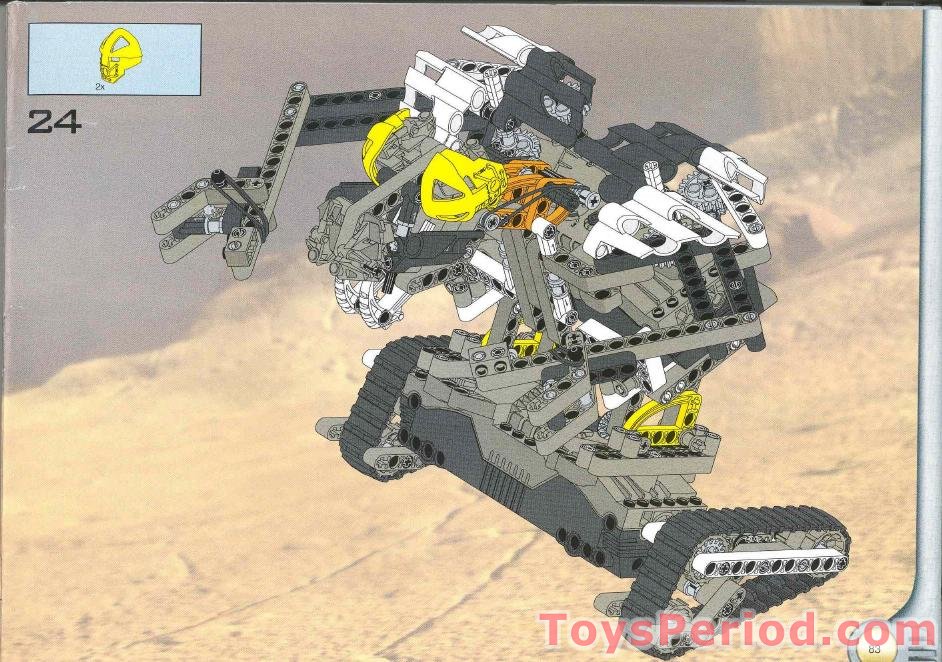LEGO 8539 Manas Instructions and Parts List