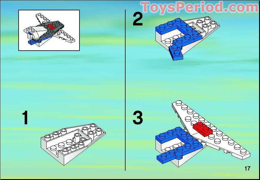 LEGO 2928-1 Airline Promotional Set Instructions and Parts List