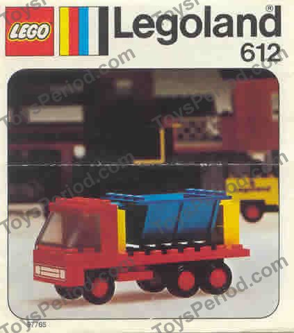 LEGO 612 Tipper Truck Instructions and Parts List