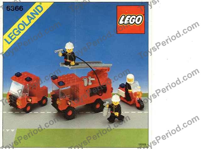 LEGO 6366 Fire and Rescue Squad Instructions and Parts List