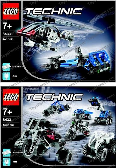 LEGO 8433 Cool Movers Instructions and Parts List
