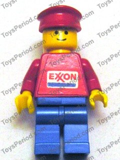 LEGO Sets with Minifigure exx004s Exxon - Blue Legs, Red Hat (Sticker ...