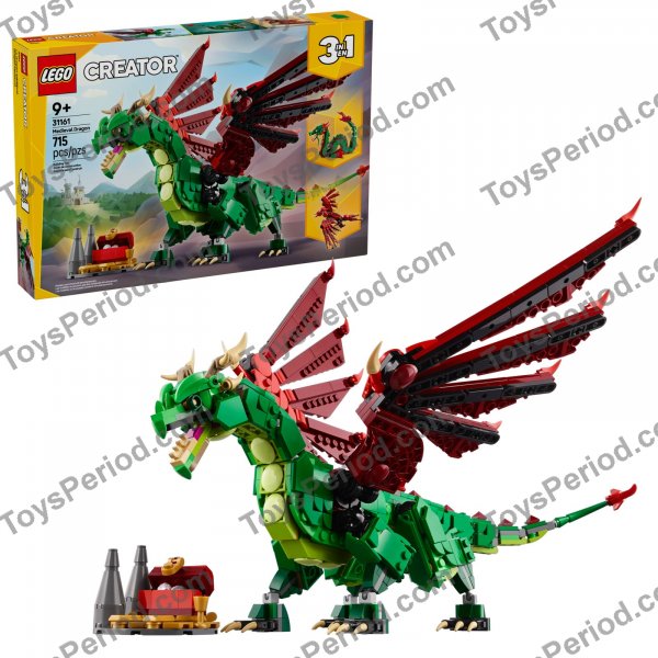 LEGO 31161 Medieval Dragon Set Parts List