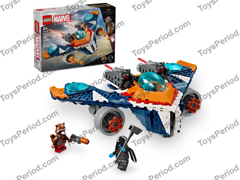 LEGO 76278 Rocket's Warbird vs. Ronan Set Parts List