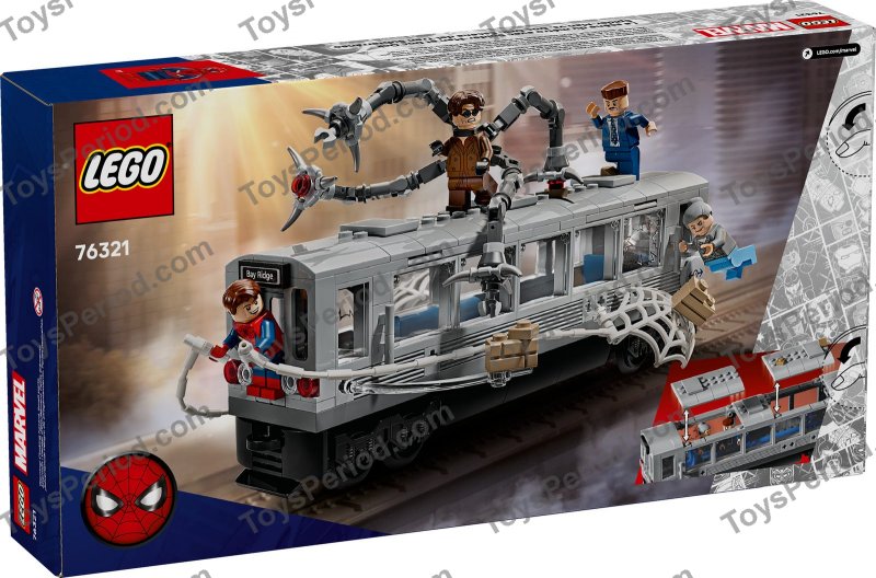 LEGO 76321 Spider-Man vs. Doc Ock Subway Train Scene Set from 2025 ...